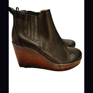 Born | Shoes | New Boc Born Concept Athalia Wedge Bootie Black Faux ...